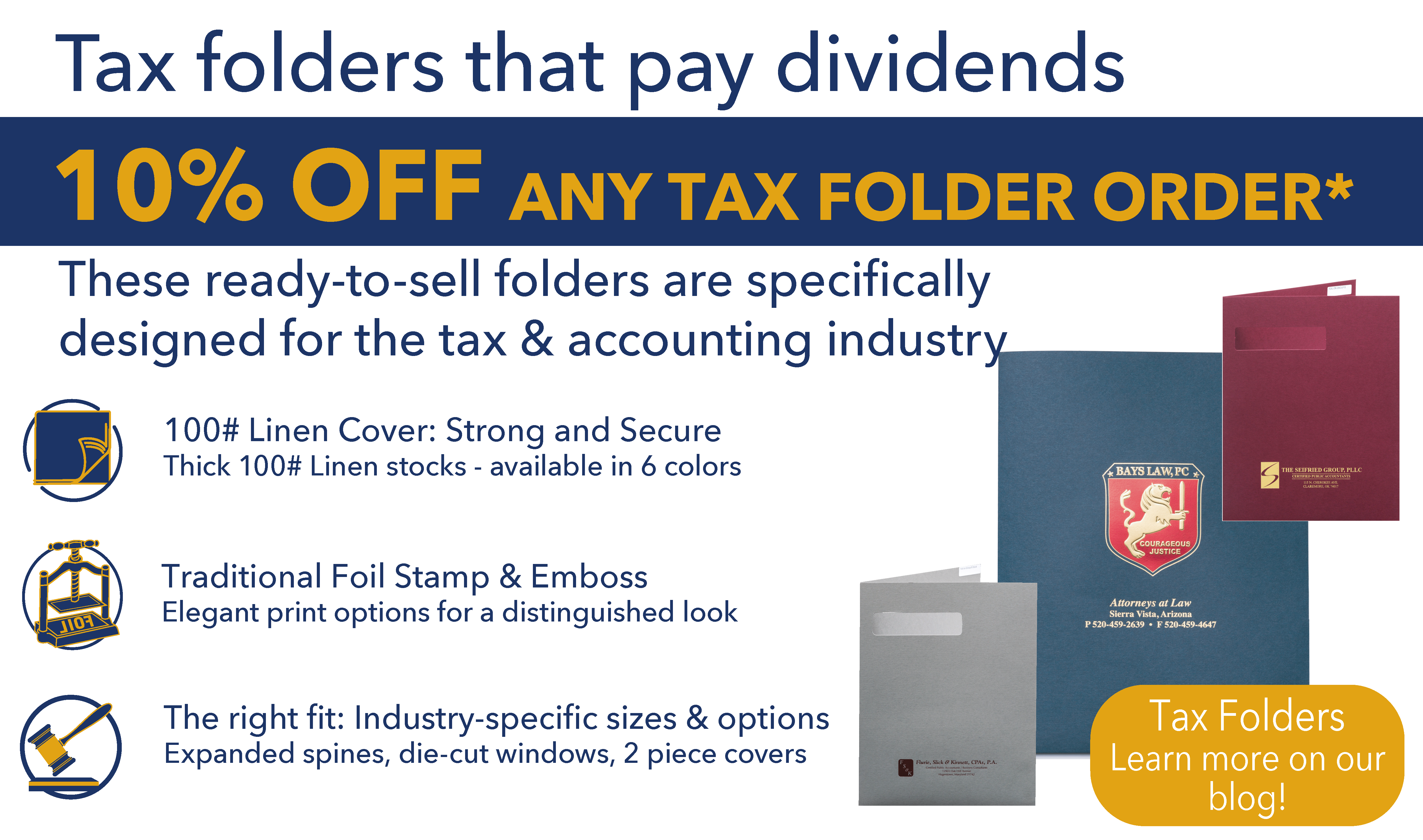 Tax Folders | Presentation Folder, Inc.